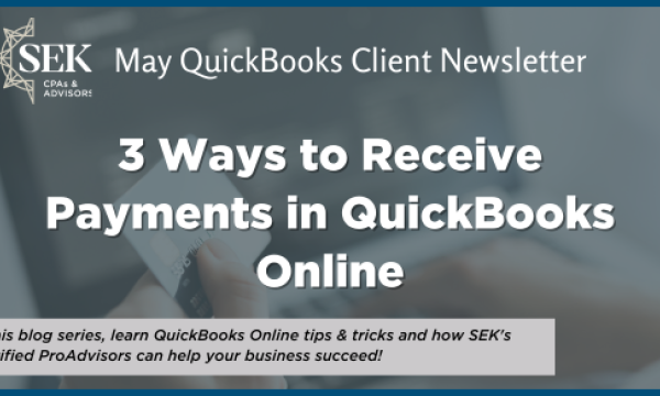 3 ways to receive payments in QuickBooks Online | SEK